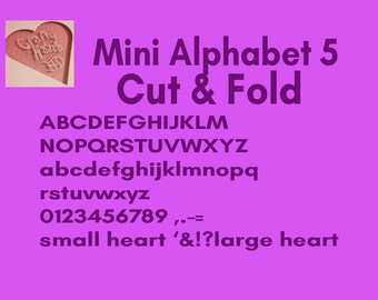 Book Folding Pattern Alphabet Cut and Fold Full Alphabet | Etsy