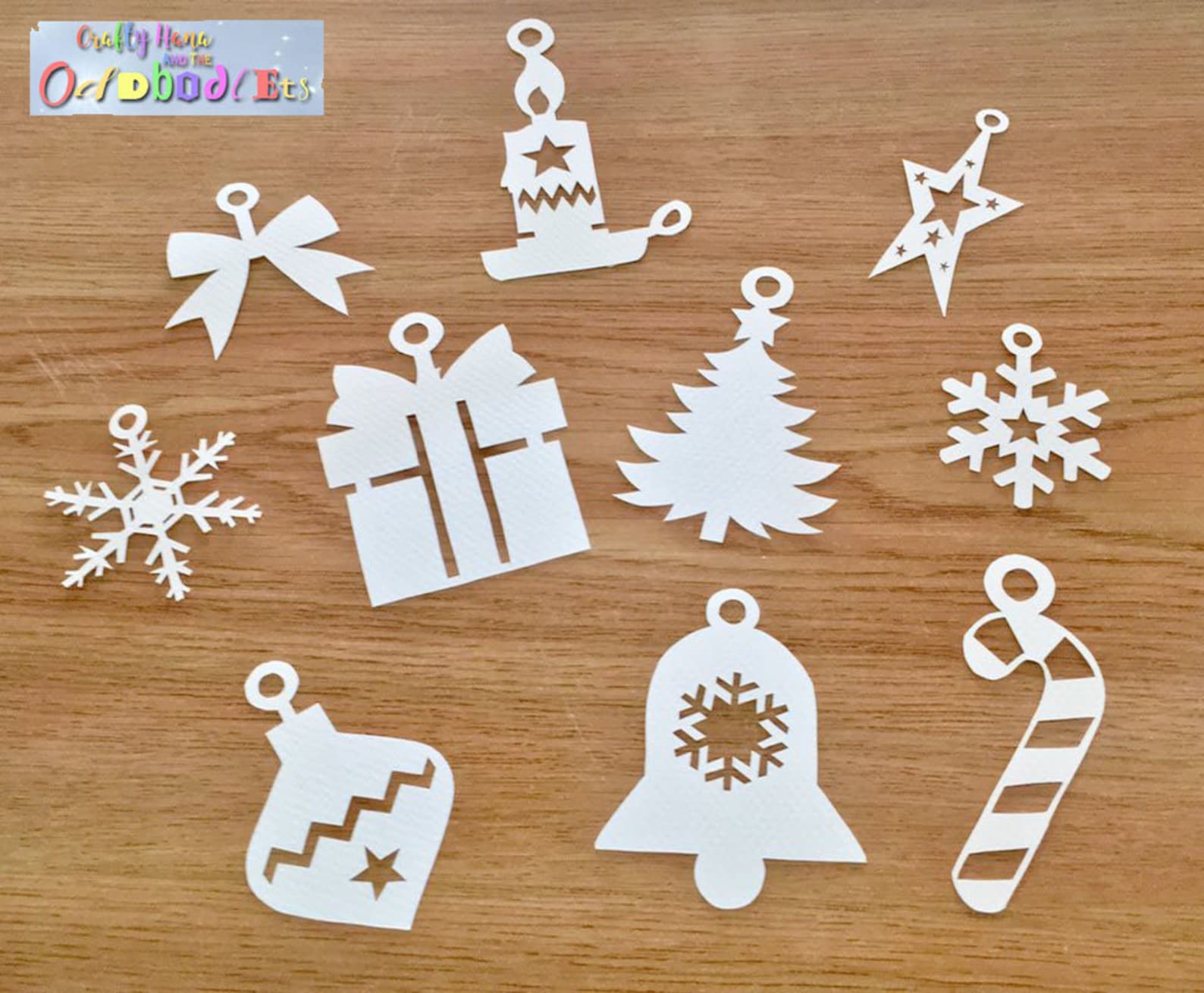 10 Mini Christmas Papercutting Templates JPEG/PDF - Etsy