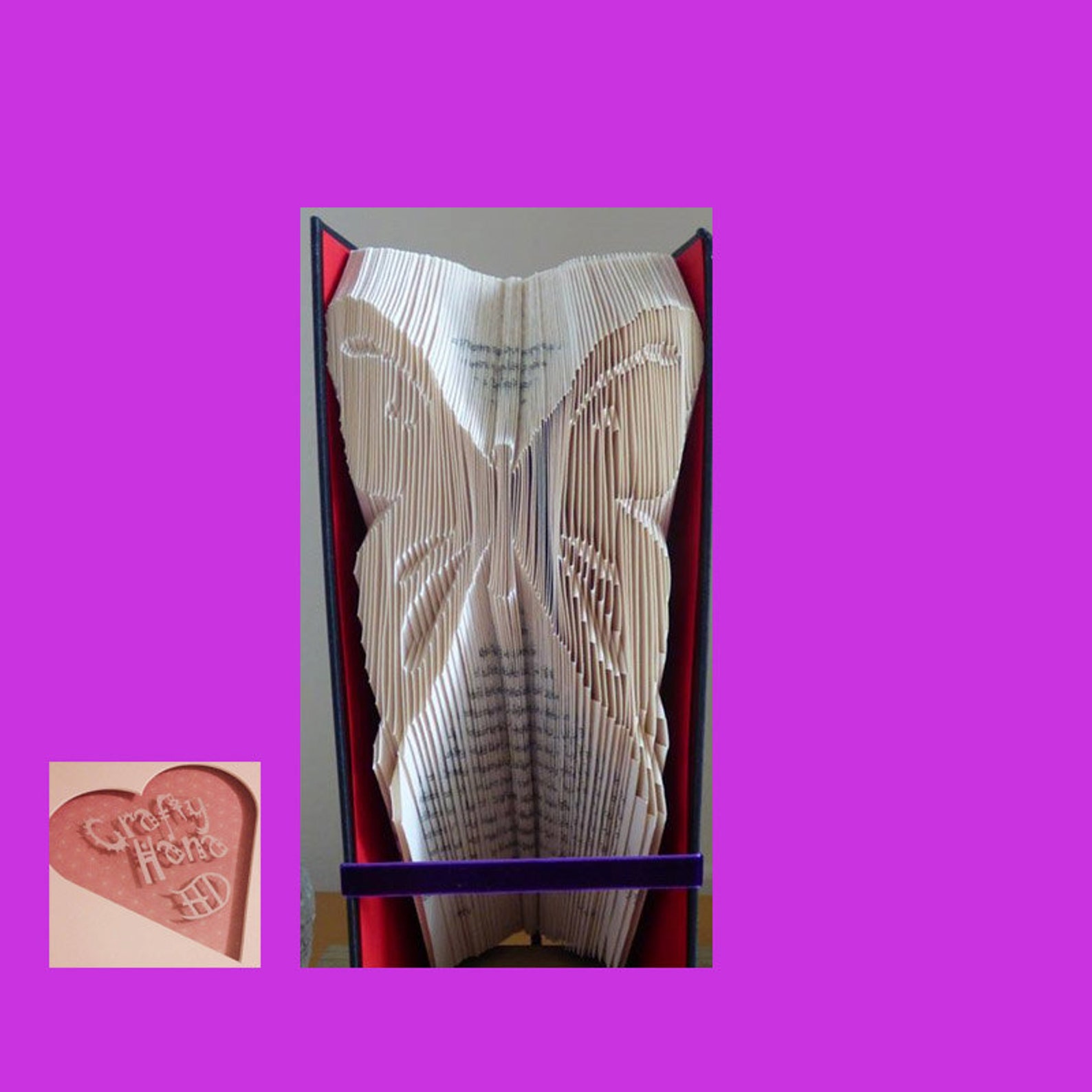 Book Folding Pattern - Butterfly Detailed - 241 Folds - Measure, Mark ...
