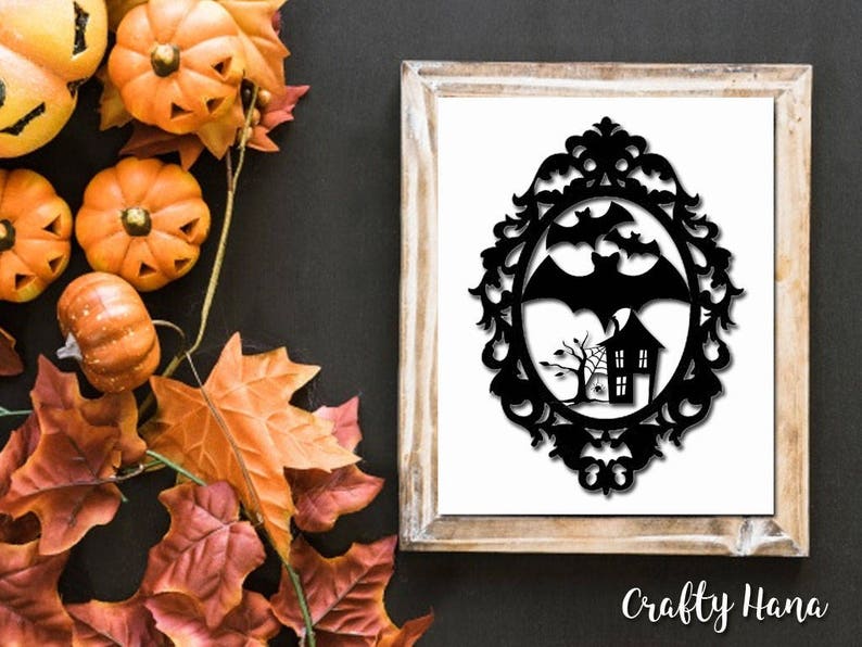 Halloween Papercutting Template Set of 4 PDF Jpeg SVG PSD - Etsy UK