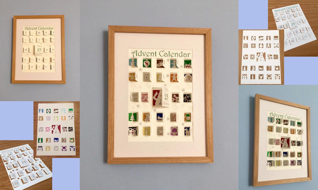 Papercutting Template - Advent Calendar - Cut Your Own Papercut Advent ...