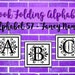 Book Folding Pattern - Alphabet 57 - Fancy Nancy - Full Size ...