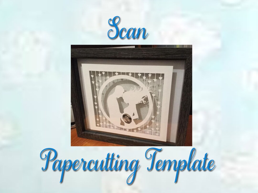 Papercutting Template - Scan - Baby Template - JPEG and PDF Files ...