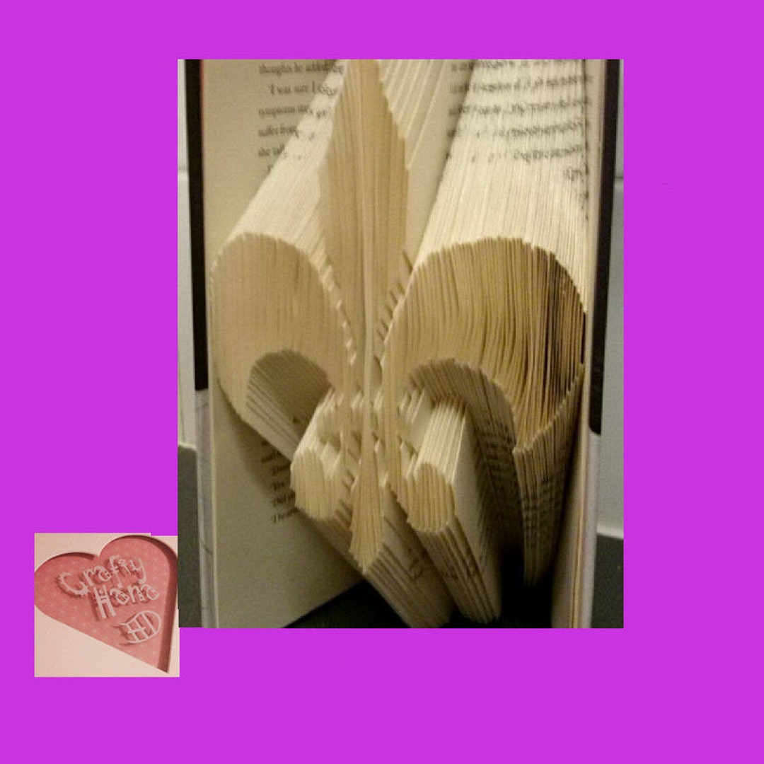 Book Folding Pattern - Fleur De Lis - 173 Folds - Measure, Mark & Fold ...