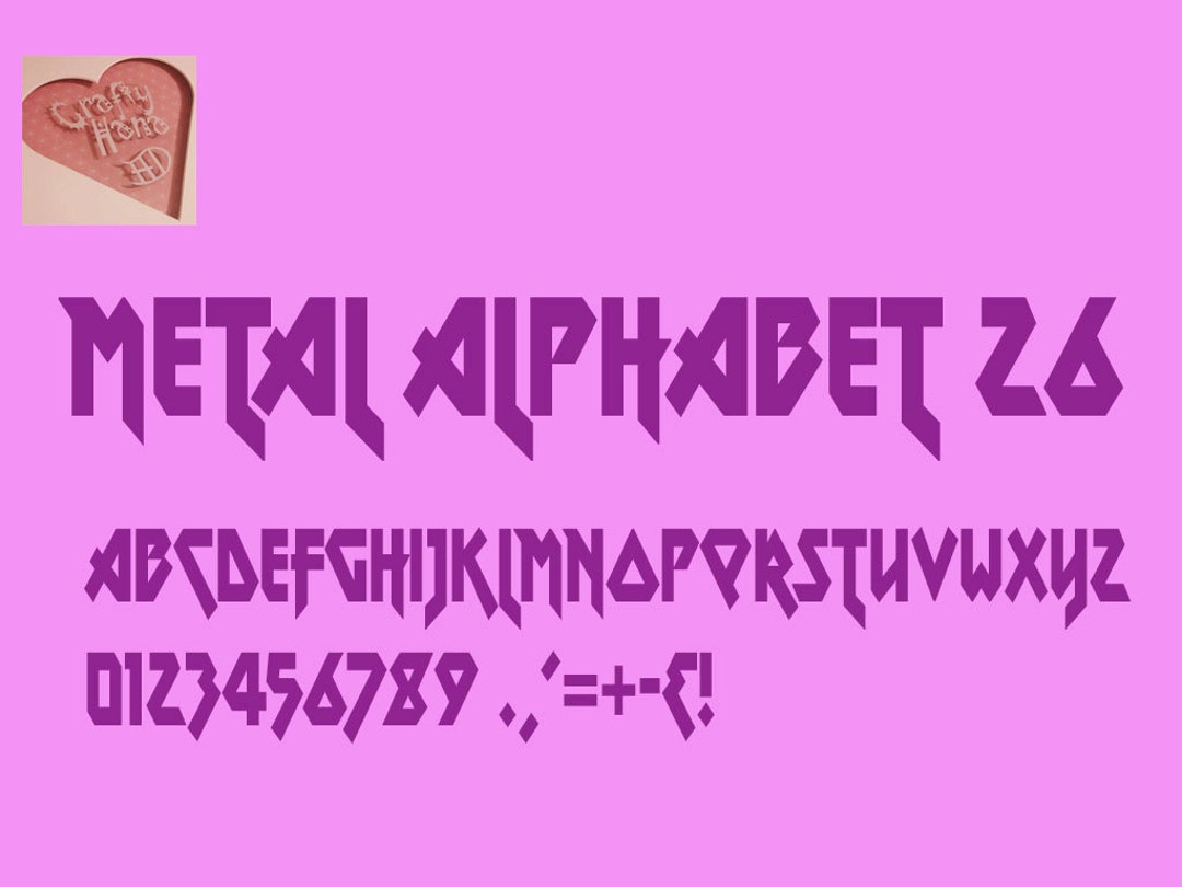 Book Folding Alphabet 26 - Metal - Bold Letter, Numbers and Symbols ...