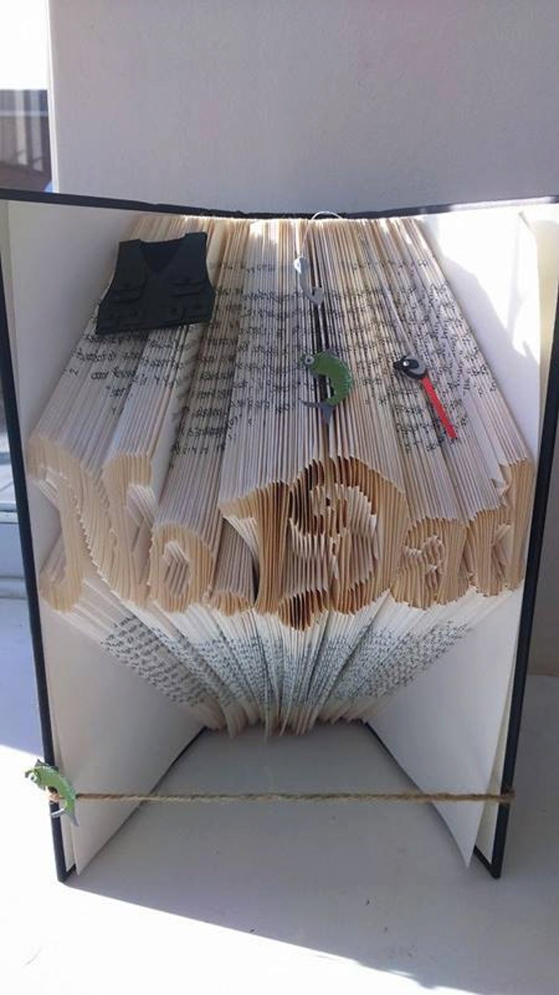 Book Folding Pattern Alphabet 33 -lavish -medium Slim Font - Make up ...