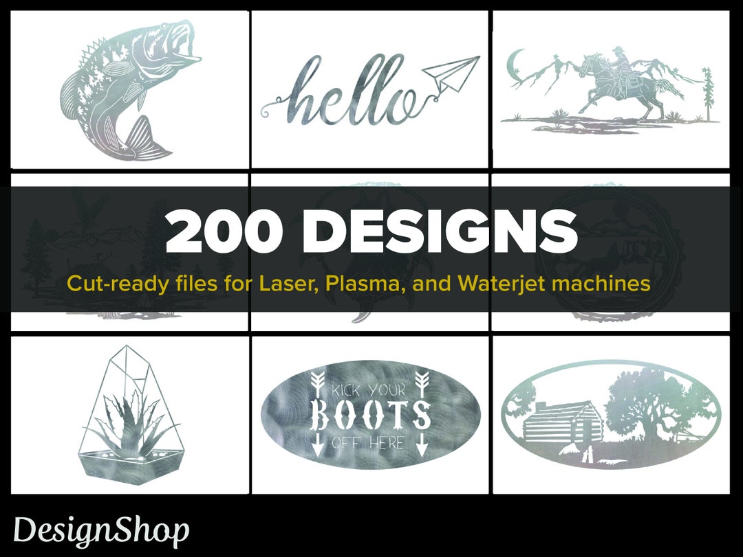200 Tested and Ready to Cut DXF Files for Laser and Plasma CNC Machines ...