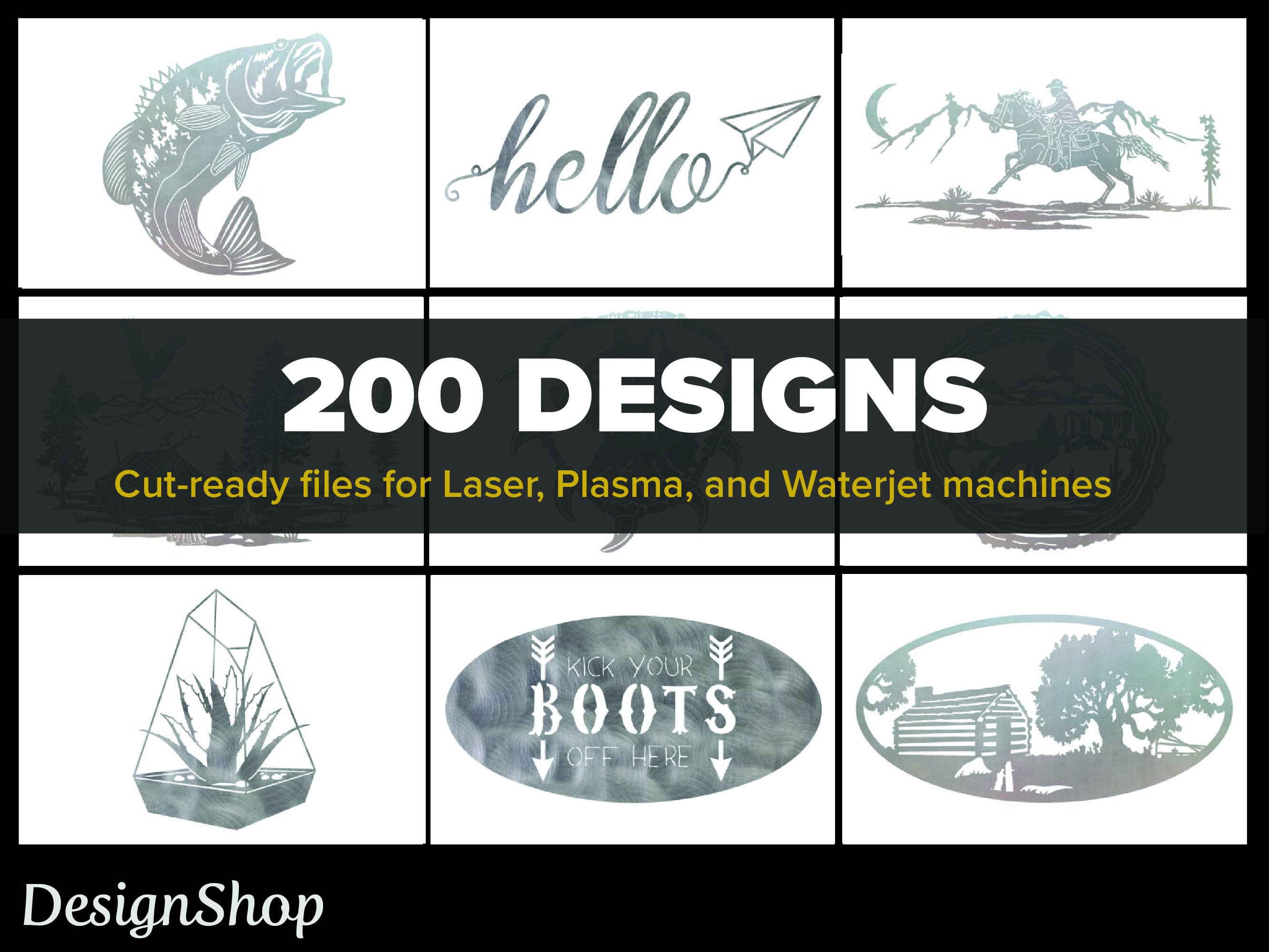 200 Tested and Ready to Cut DXF Files for Laser and Plasma CNC Machines ...