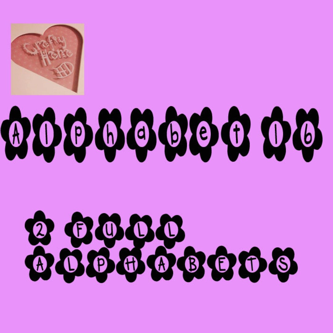 Book Folding Pattern - Alphabet 16 - Flowerpower - 2 Full Alphabets ...