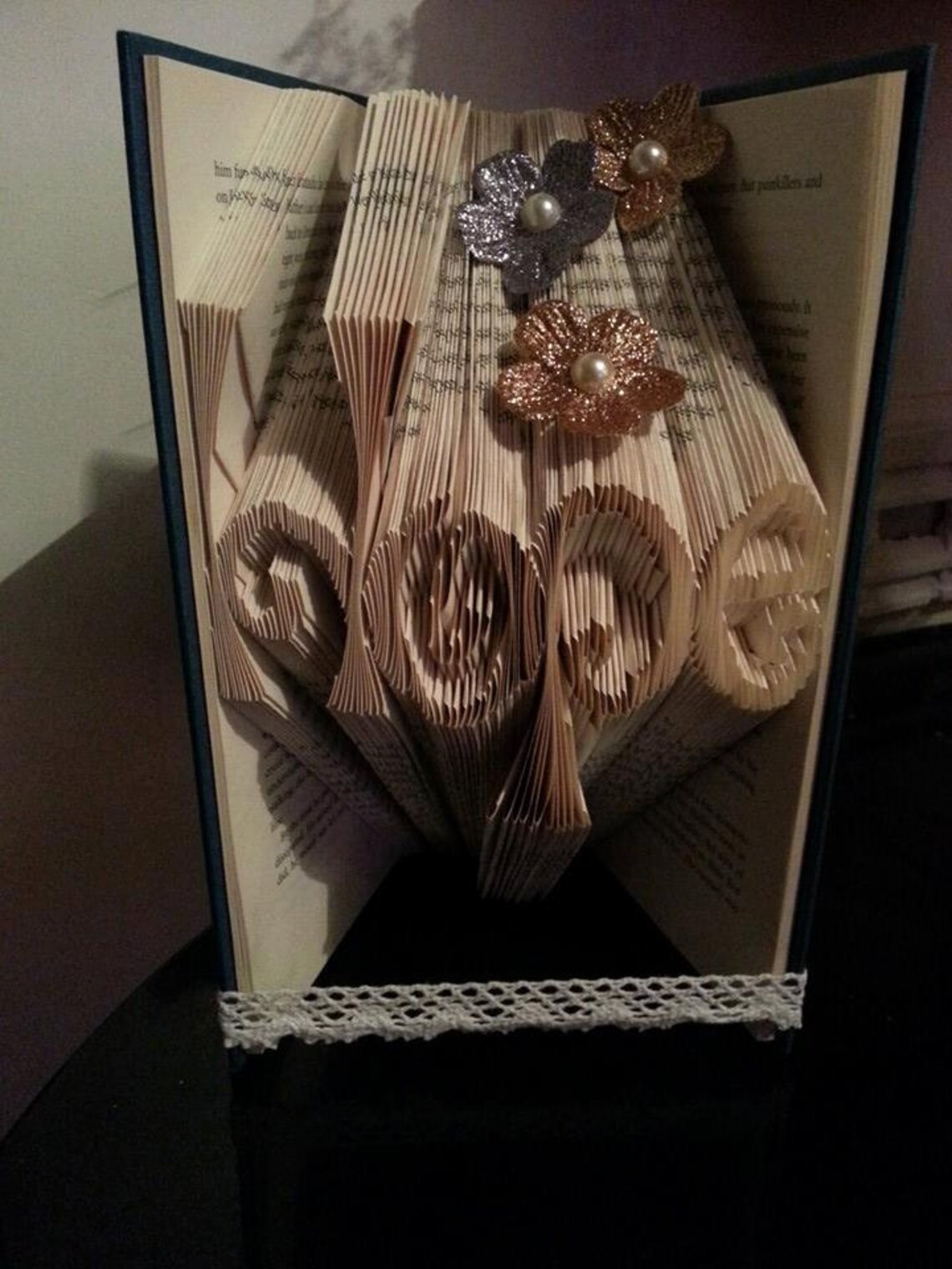 Book Folding Patterns - Alphabet 5 - Swirly Slim Font - Instant ...