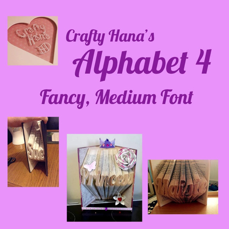 Book Folding Pattern Alphabet - Etsy