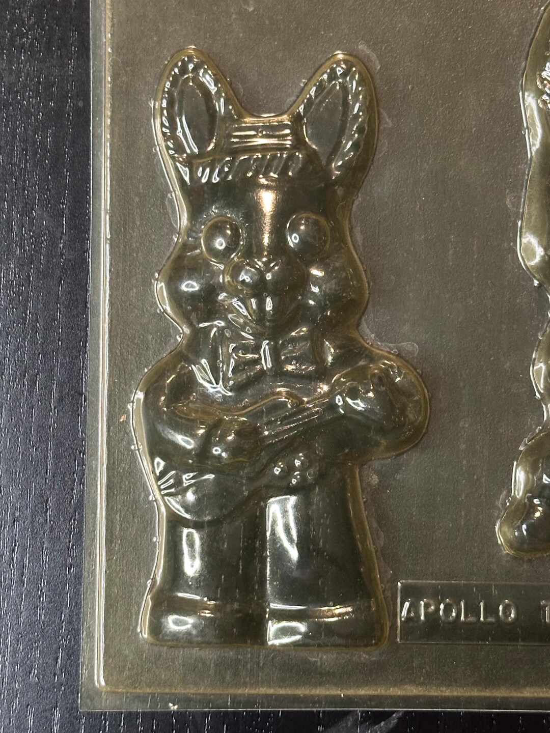 Vintage Apollo Easter Bunny Playing Guitar Plastic Candy Mold ...