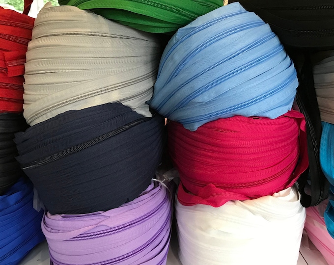 Continuous Zipper Roll, Standard Style Sizes 3 and 5 - Etsy UK