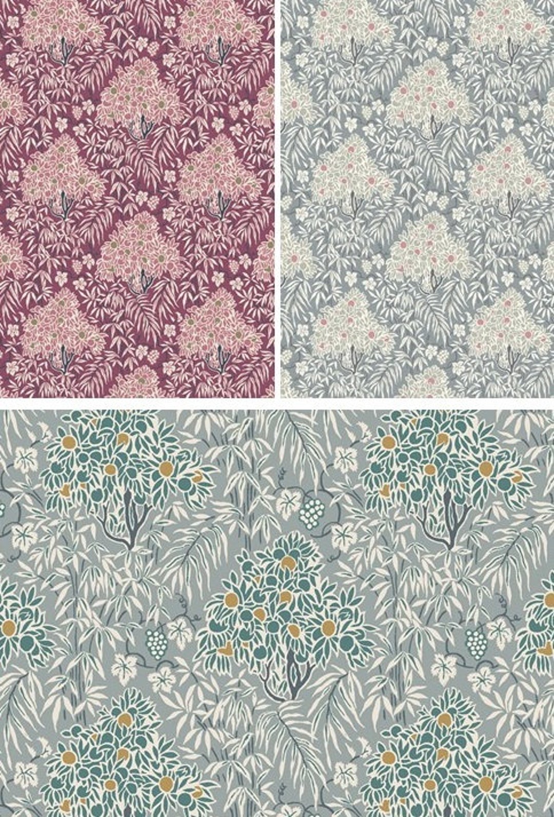Liberty of London Fabrics the Winterbourne Collection Woodhaze Grey ...