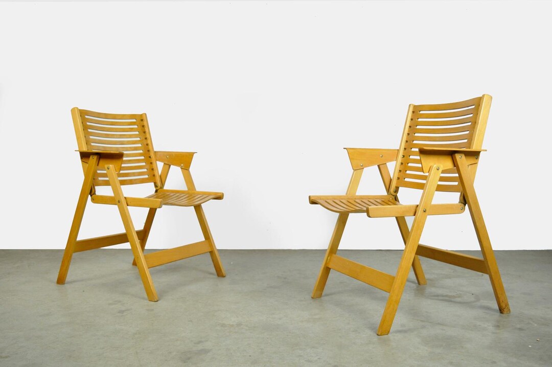 REX / Folding Vintage Beech Armchairs / Niko Kralj / Slovenia, 1950s - Etsy