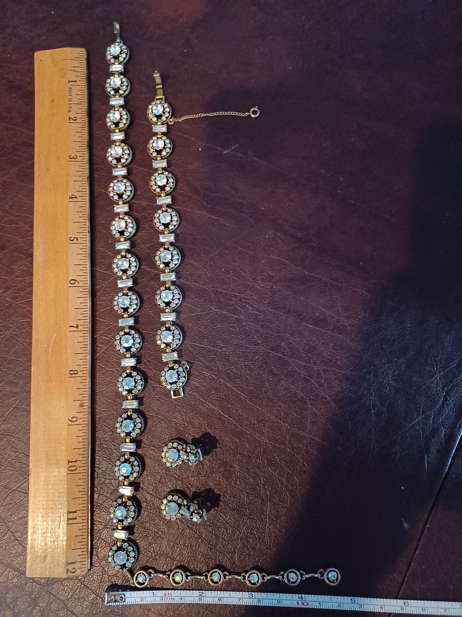 1950s Hollycraft AB and White Rhinestone Parure hollycraft COPR 1955 - Etsy