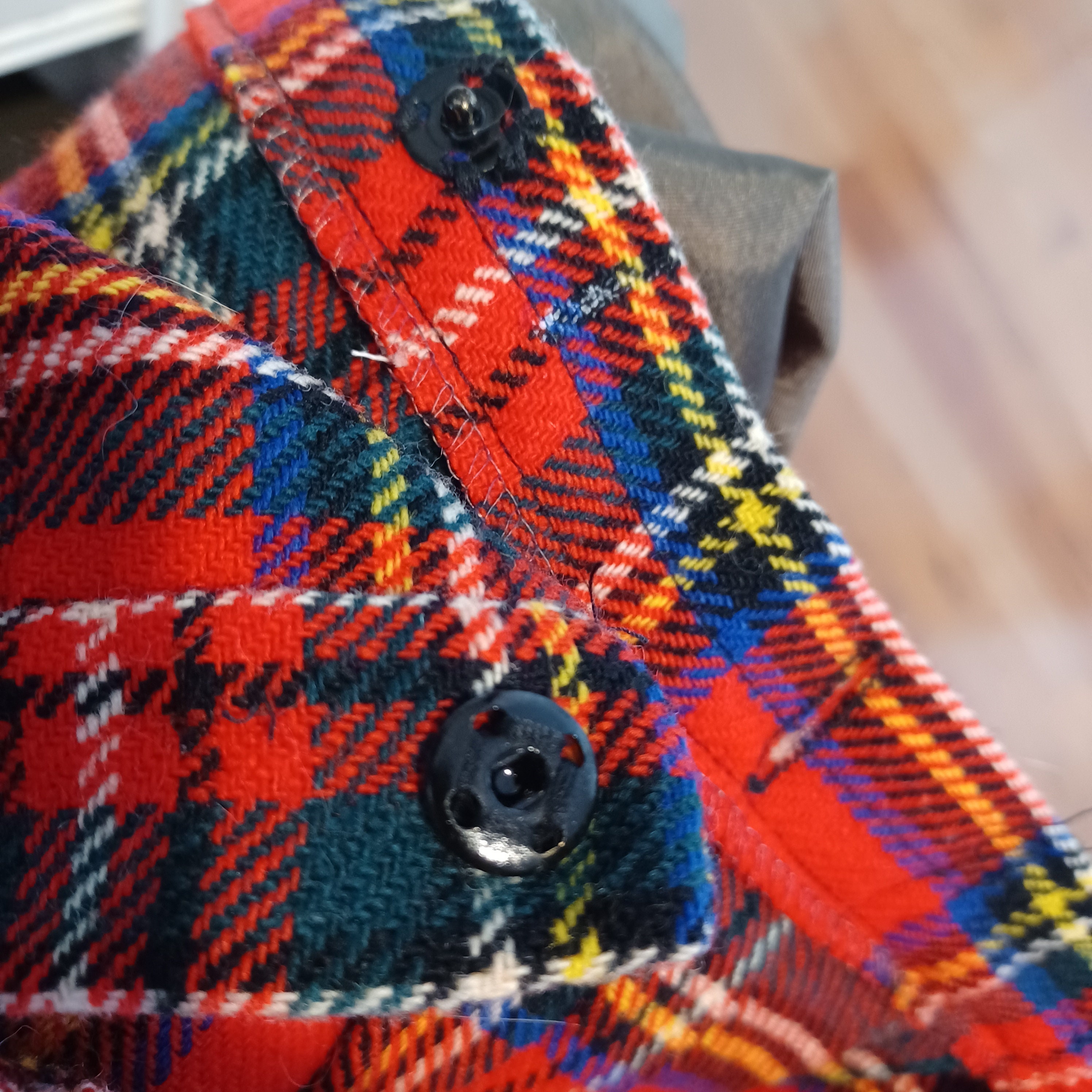 1970s Tartan Plaid Wool Maxi Skirt and Vest Set laird-portch of ...