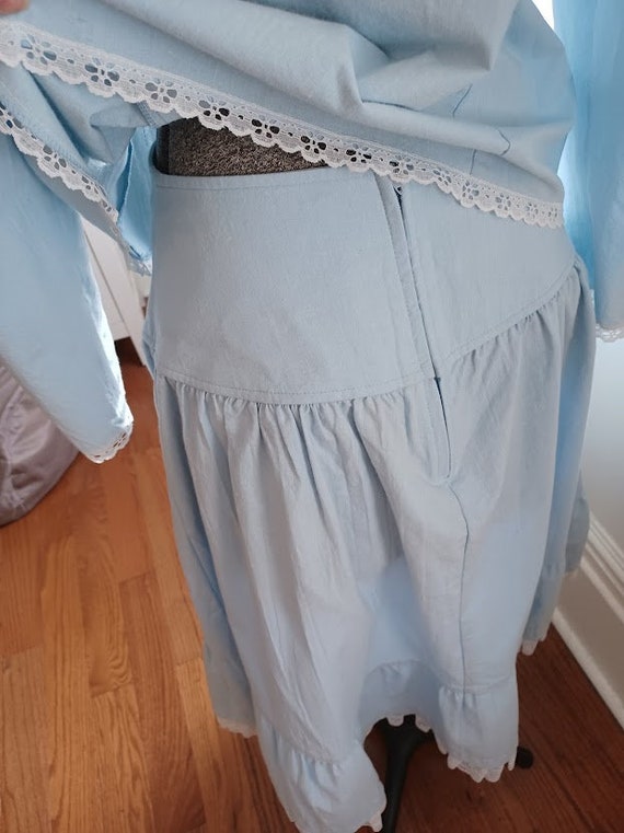 1970s Prairie Style Skirt and Jacket - M - Gem