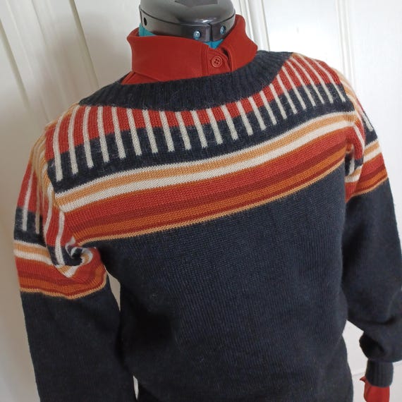 1970s Wool Pullover Sweater and Coordinating Polyeste… - Gem