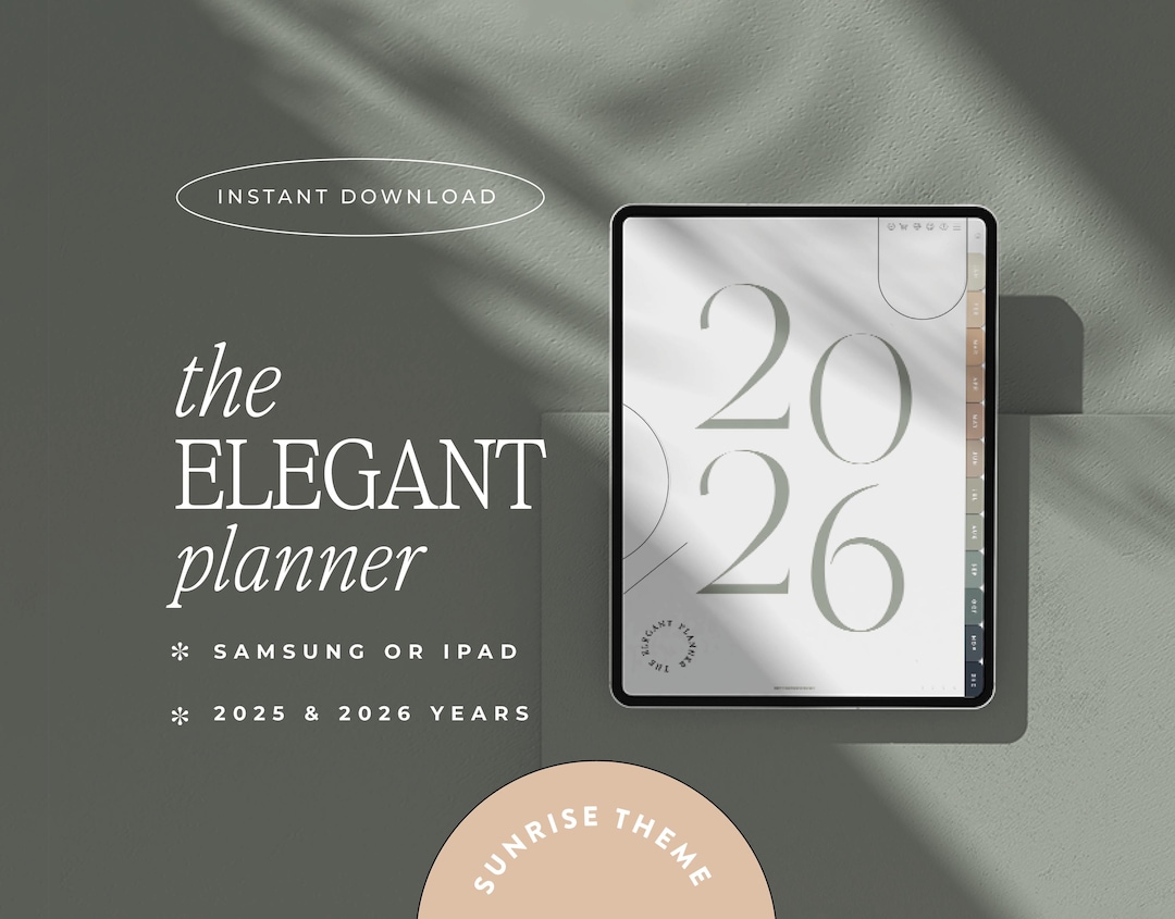 Buy 2026 Digital Planner for Goodnotes, Notability, iPad & Samsung Tab ...