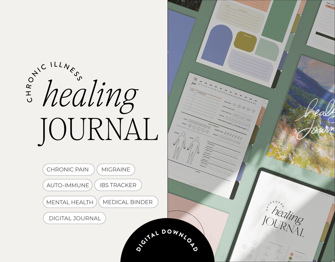 Chronic Illness Journal, Medical Binder – Digital Hyperlinked PDF for ...