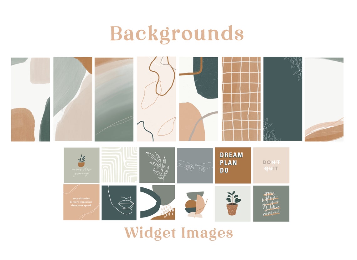 Autumn Boho Icon Theme Pack IOS 14-15 App Covers - Etsy