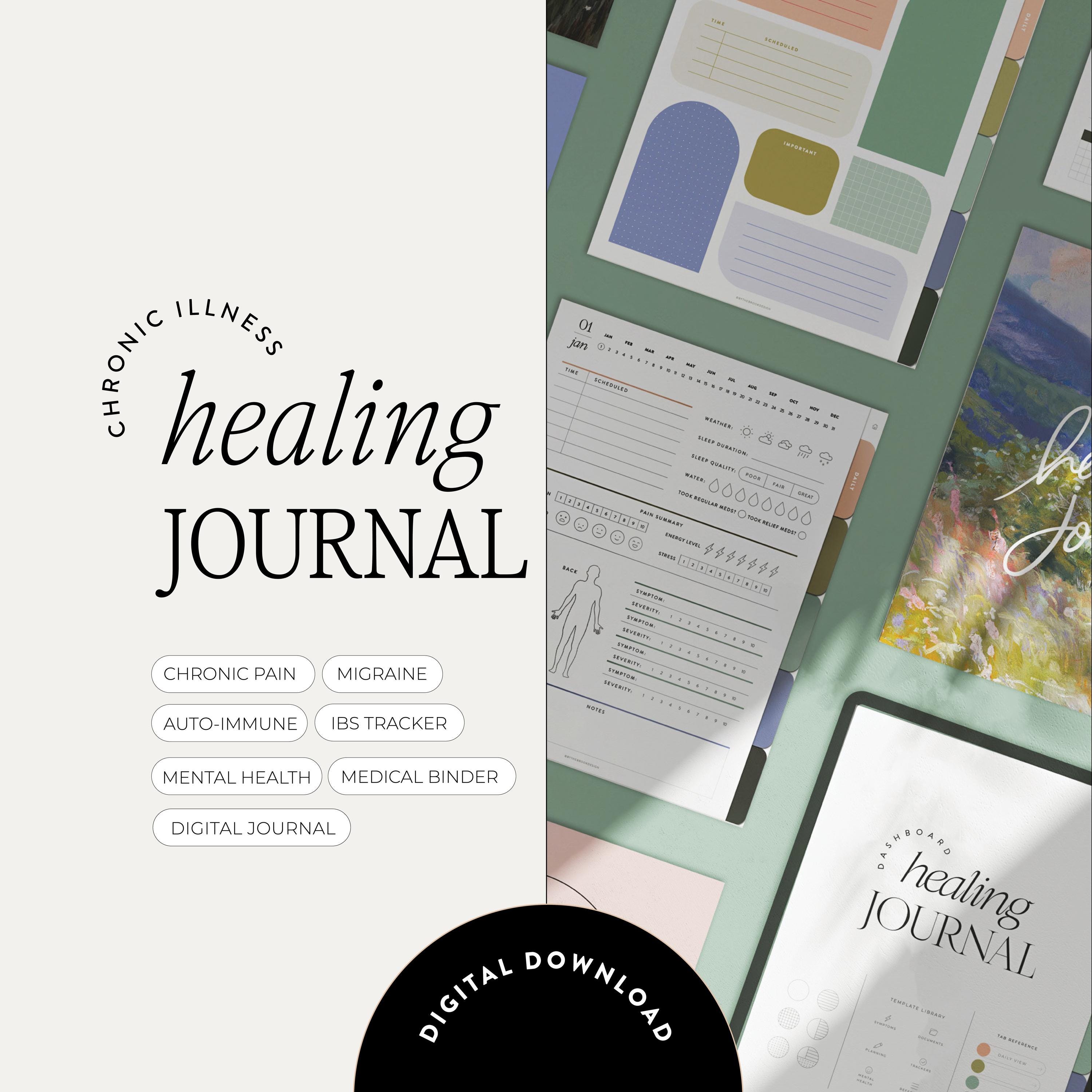 Chronic Illness Journal, Medical Binder – Digital Hyperlinked PDF for ...