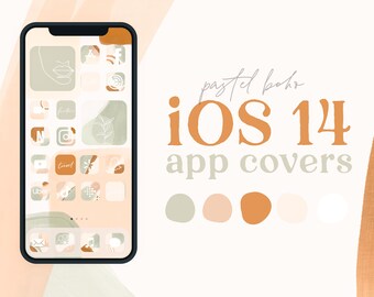 Pastel Boho Icon Hand-painted Aesthetic IOS 14 Iphone App | Etsy