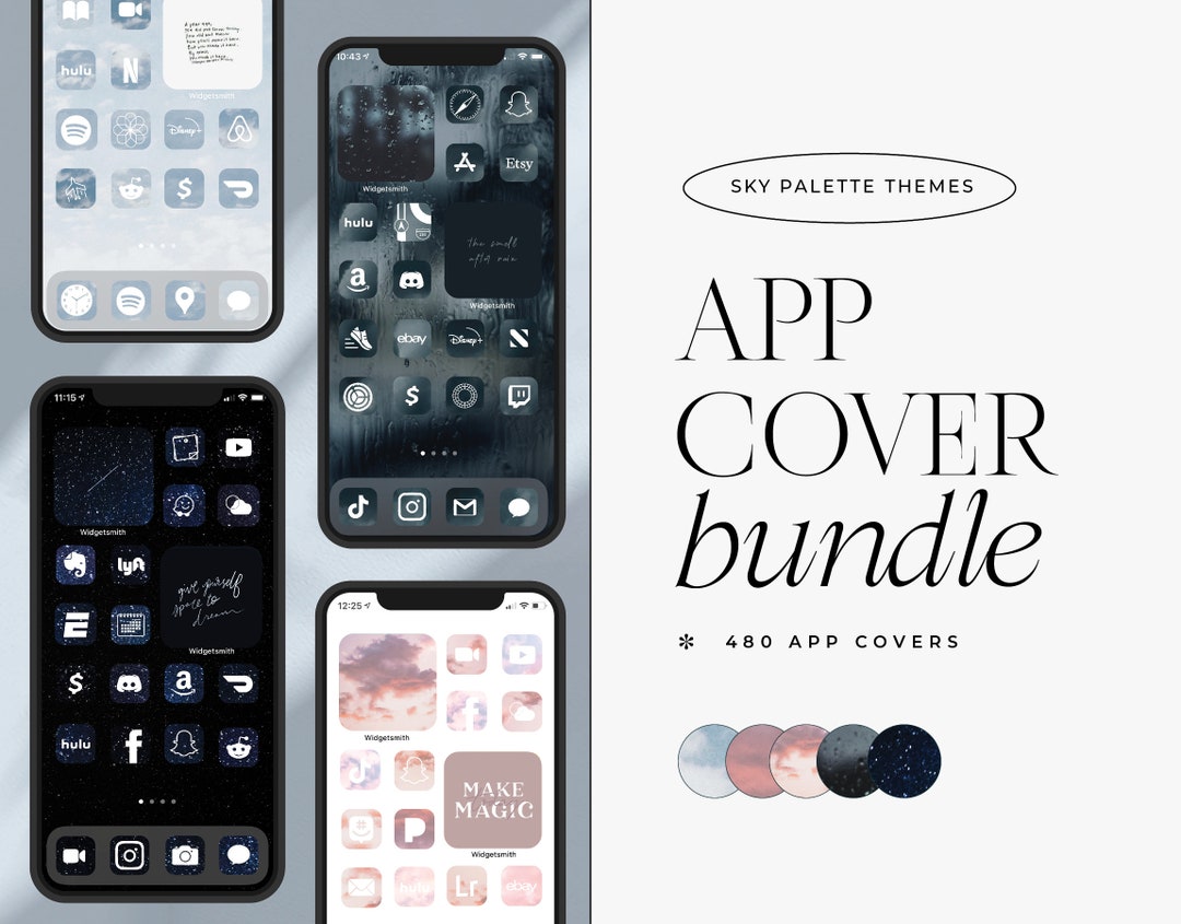 Sky Palette: Stars, Clouds, Storm || IOS iPhone App Icon Theme | 480 ...