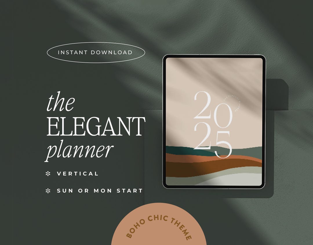 2025 Digital Planner, Goodnotes Notability | iPad & Tablet | That Girl ...