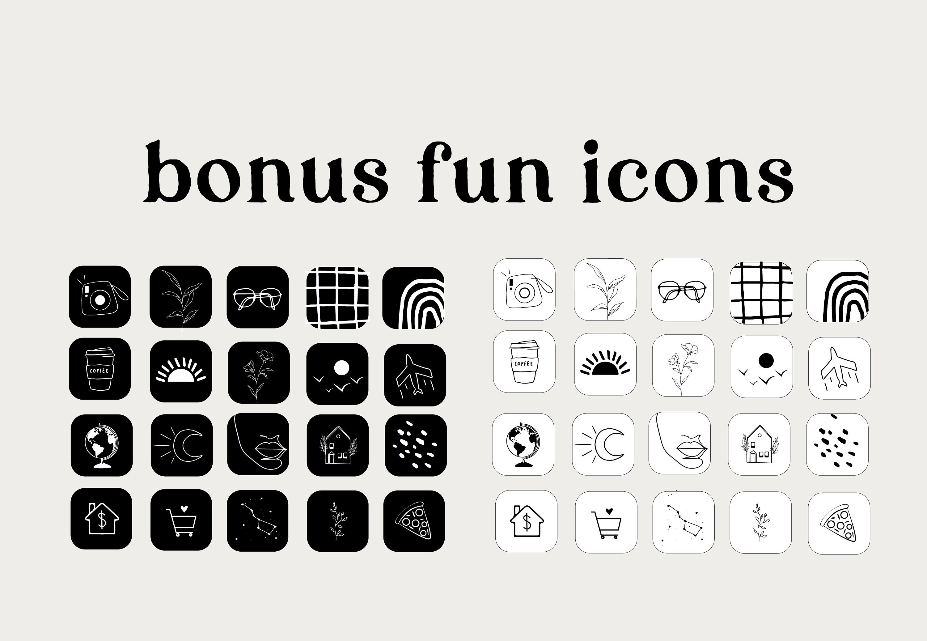 Minimalist Icon Theme Pack for Iphone IOS 14-15 App Covers | Etsy Canada