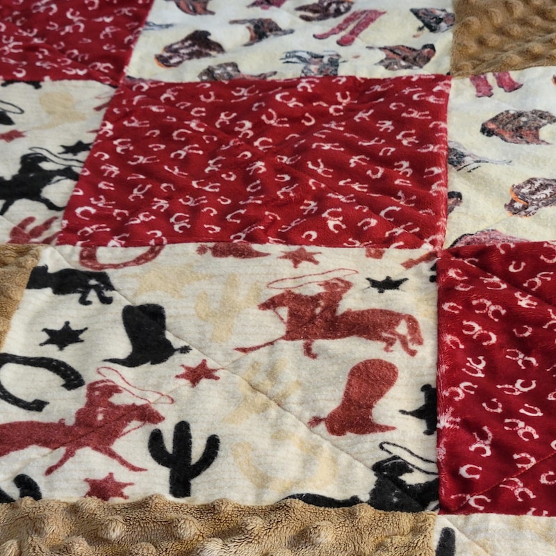 Cowboy Baby Quilt - Etsy