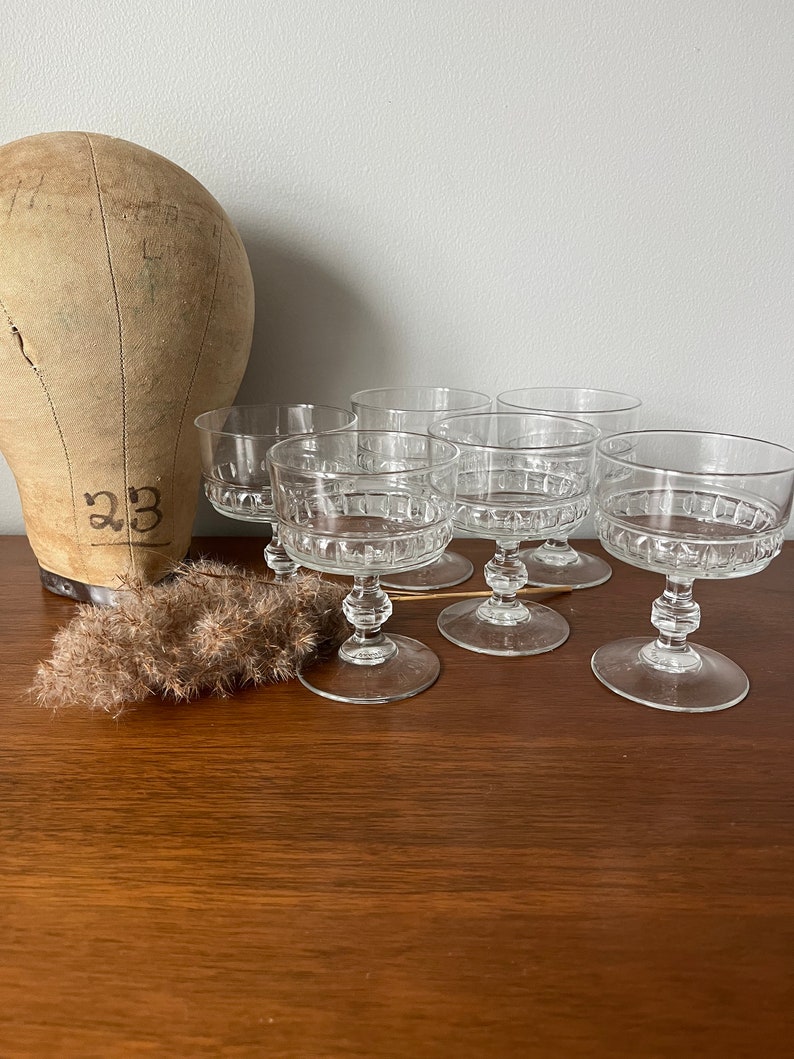 Set of 6 Luminarc France Fizzio Coupe Champagne Glasses - Etsy