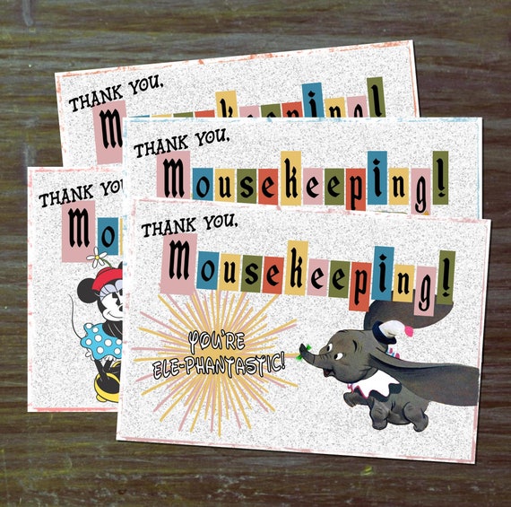 DIY Mousekeeping Envelopes { or 5x7 notes } DIY Mousekeeping Disney ...