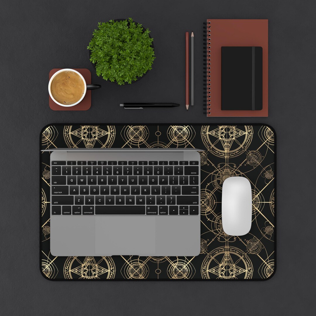 Alchemy Desk Mat | Abstract Arcane Design | Large Kawaii Desk Decor ...