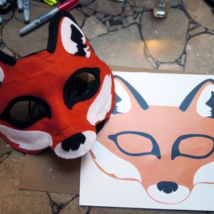 Felt Fox Mask (digital File) | Cosplay Pattern | Create Your Own ...