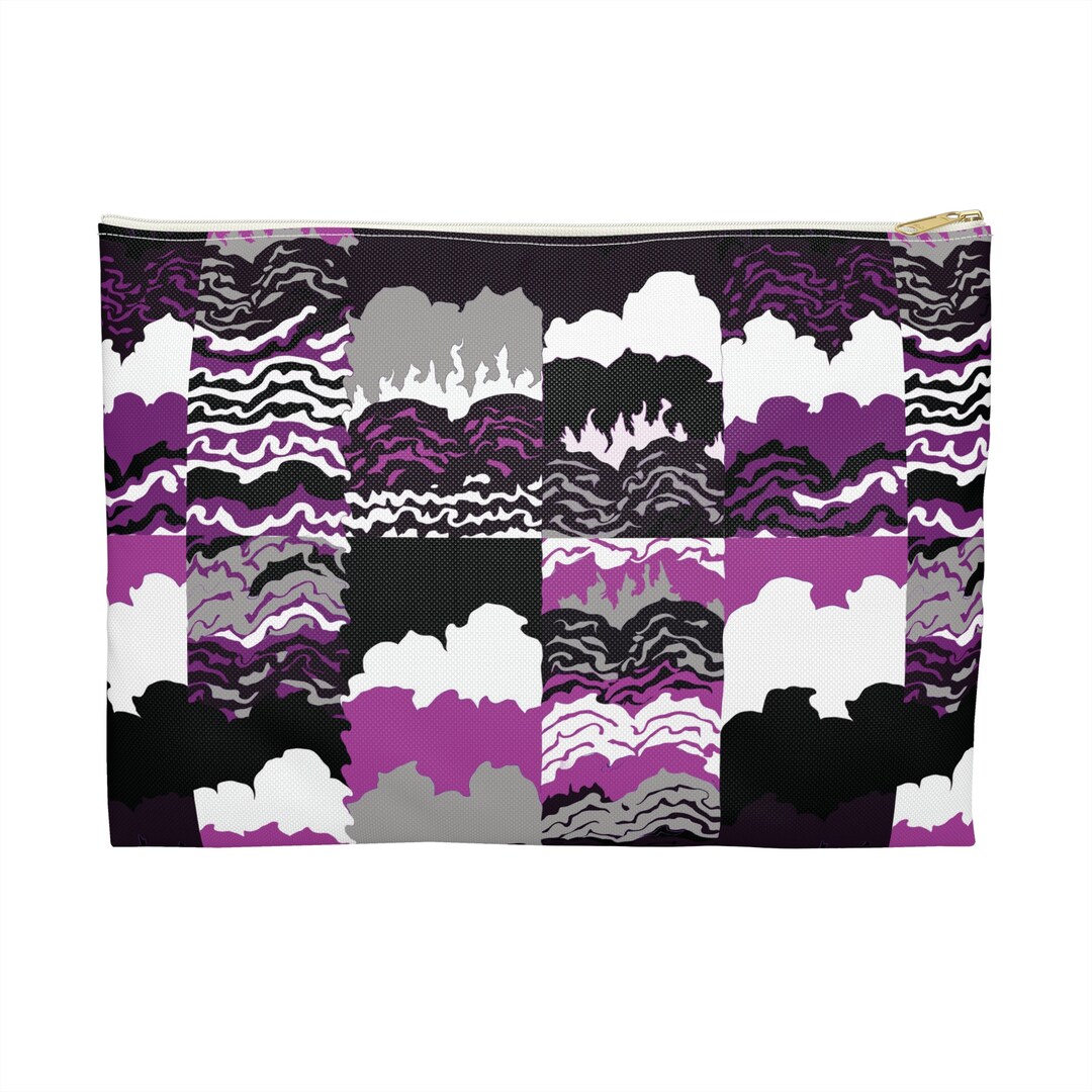 Asexual Flag Gradient Colored Accessory Pouch printify - Etsy