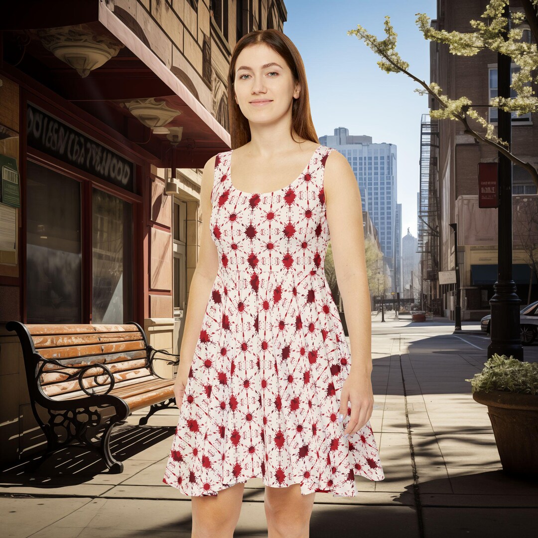 Blood Splatter Pattern Dress | Bold Abstract Design | Geeky Fantasy ...