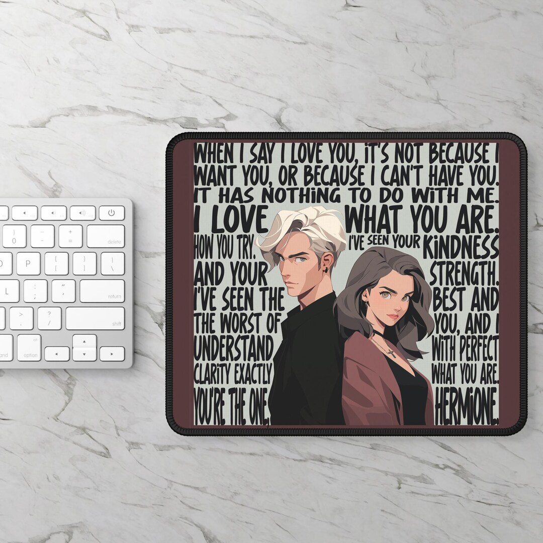 Dramione Mouse Pad: Buffy & Spike Fanart Desk Accessory - Etsy