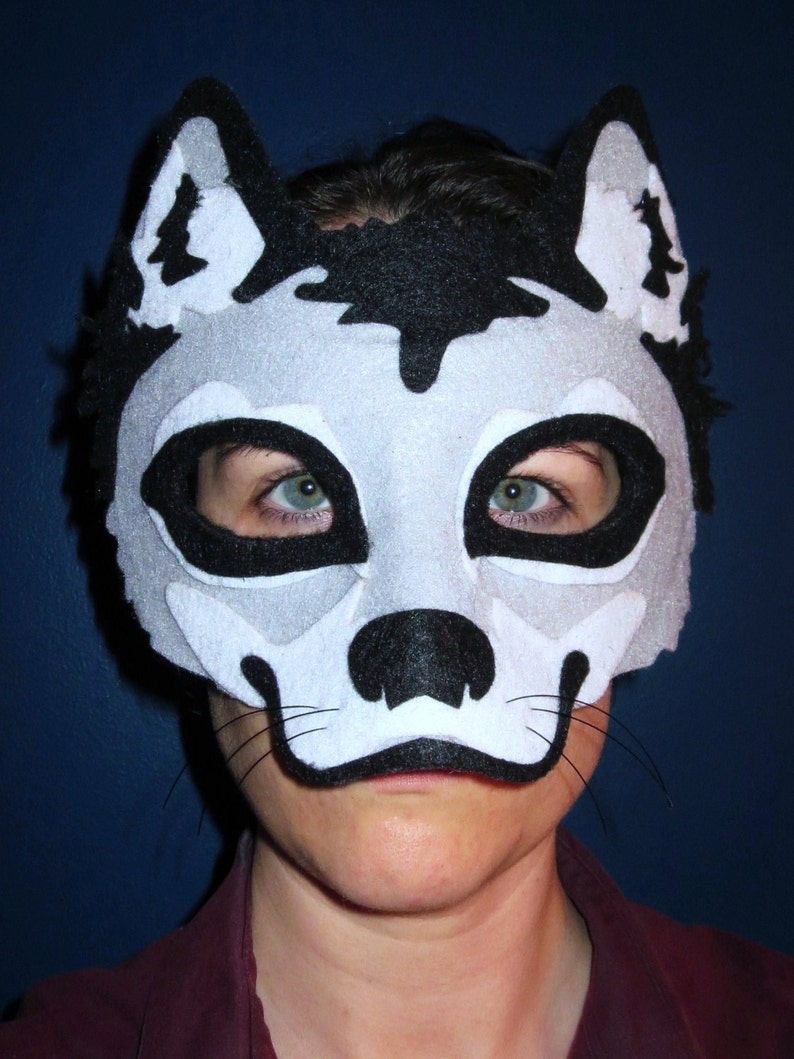 Felt Wolf Mask (digital File) | Cosplay Pattern | Create Your Own ...