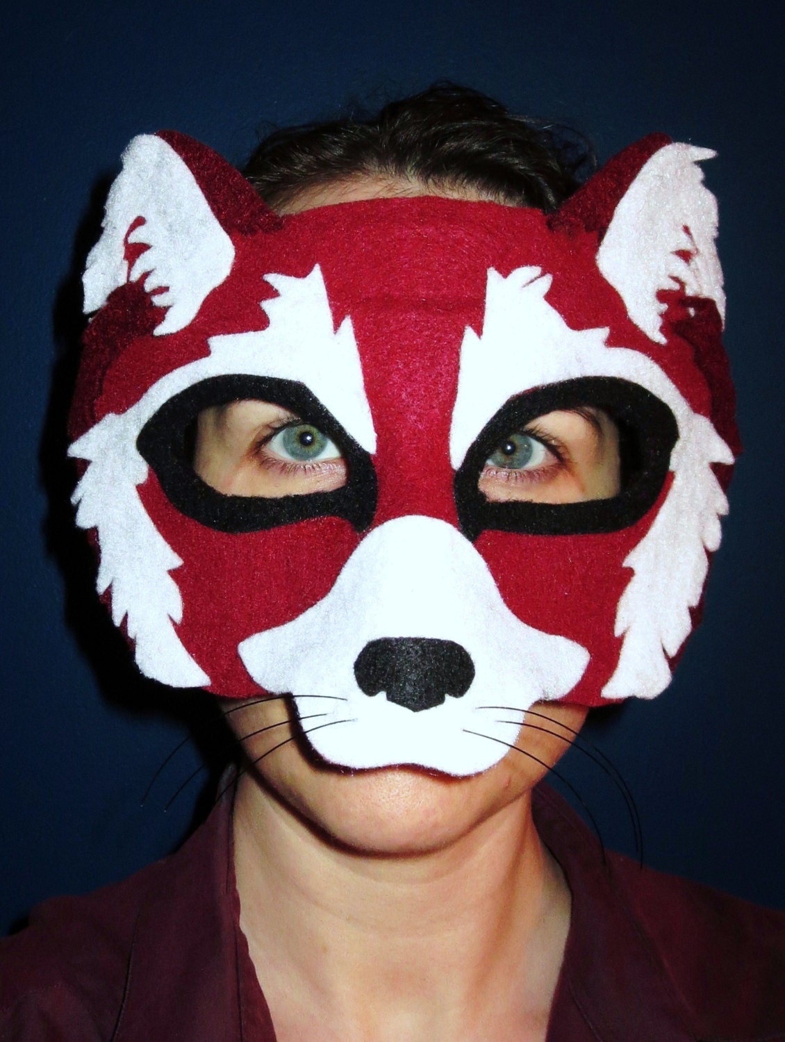 Felt Red Panda Chibi Mask Digital File - Etsy
