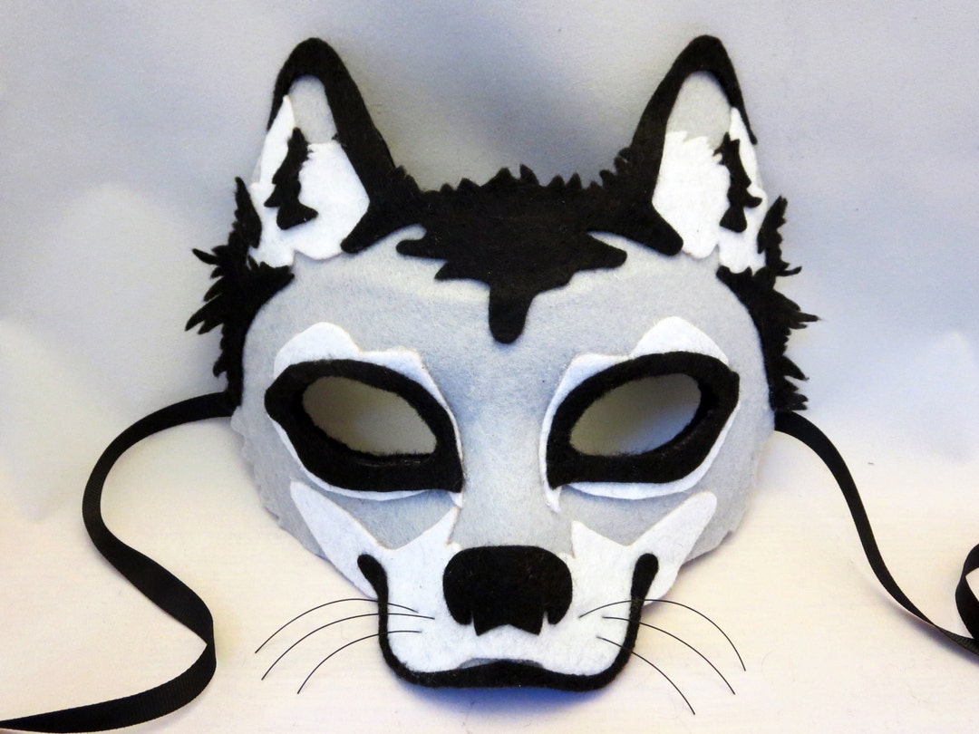 Felt Wolf Mask (digital File) | Cosplay Pattern | Create Your Own ...