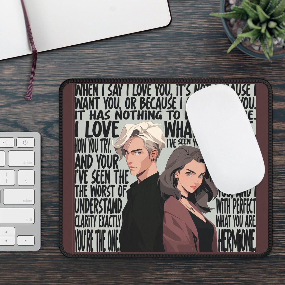 Dramione: What If They Were Spike and Buffy Mouse Pad | Literary ...