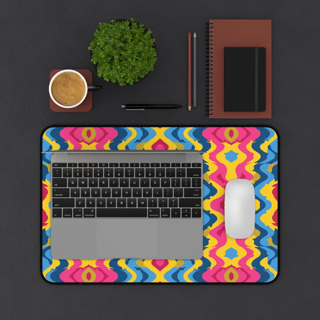 Pansexual Pride Desk Mat: Vibrant Gradient LGBTQ+ Desk Decor - Etsy