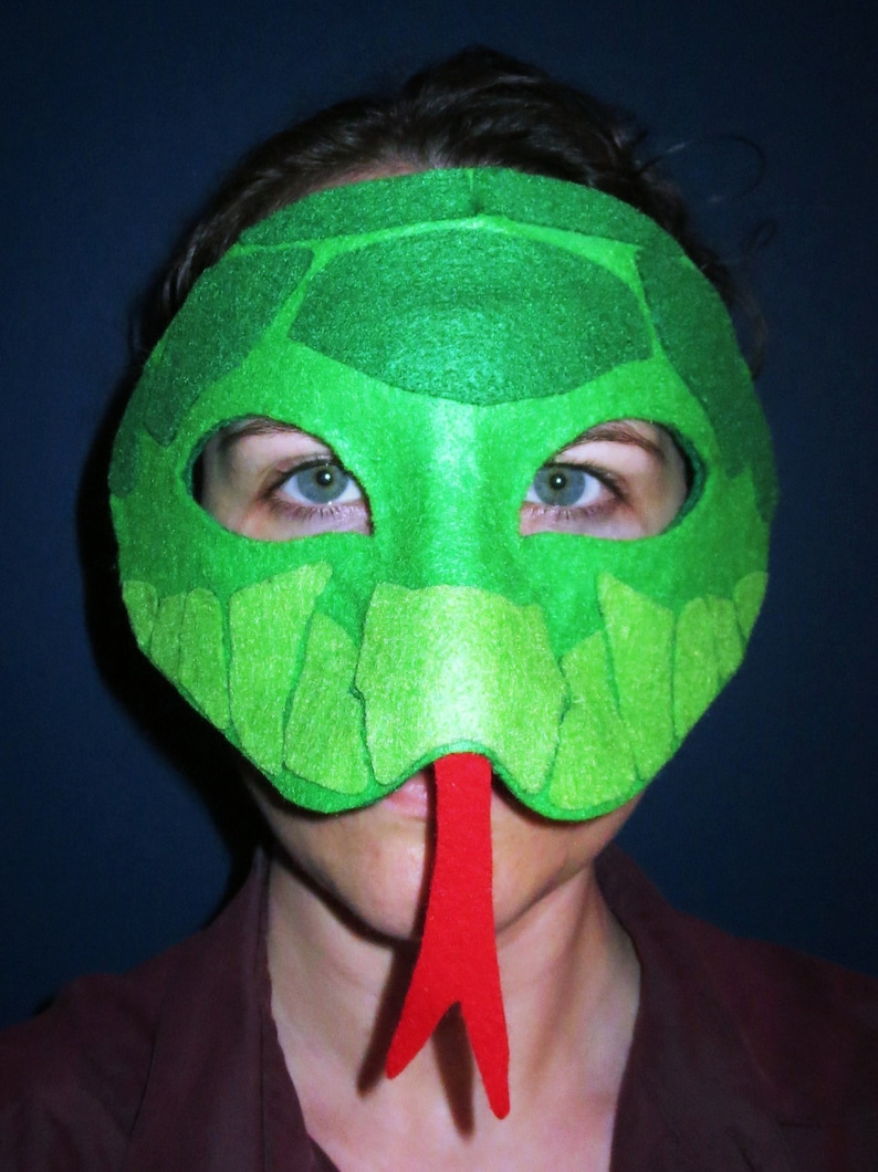 Felt Snake Mask (digital File) | Cosplay Pattern | Create Your Own ...