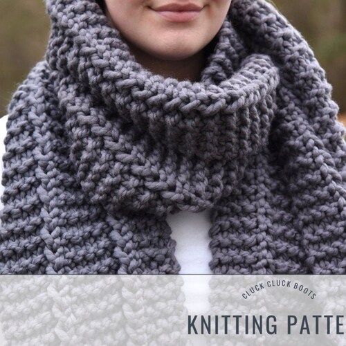 Super Chunky Scarf Knitting Pattern - Etsy