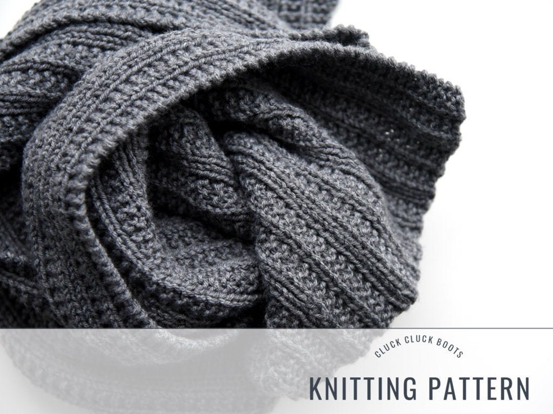 SAYLE Scarf Knitting PATTERN | Classic Scarf | Fall + Winter Accessory ...