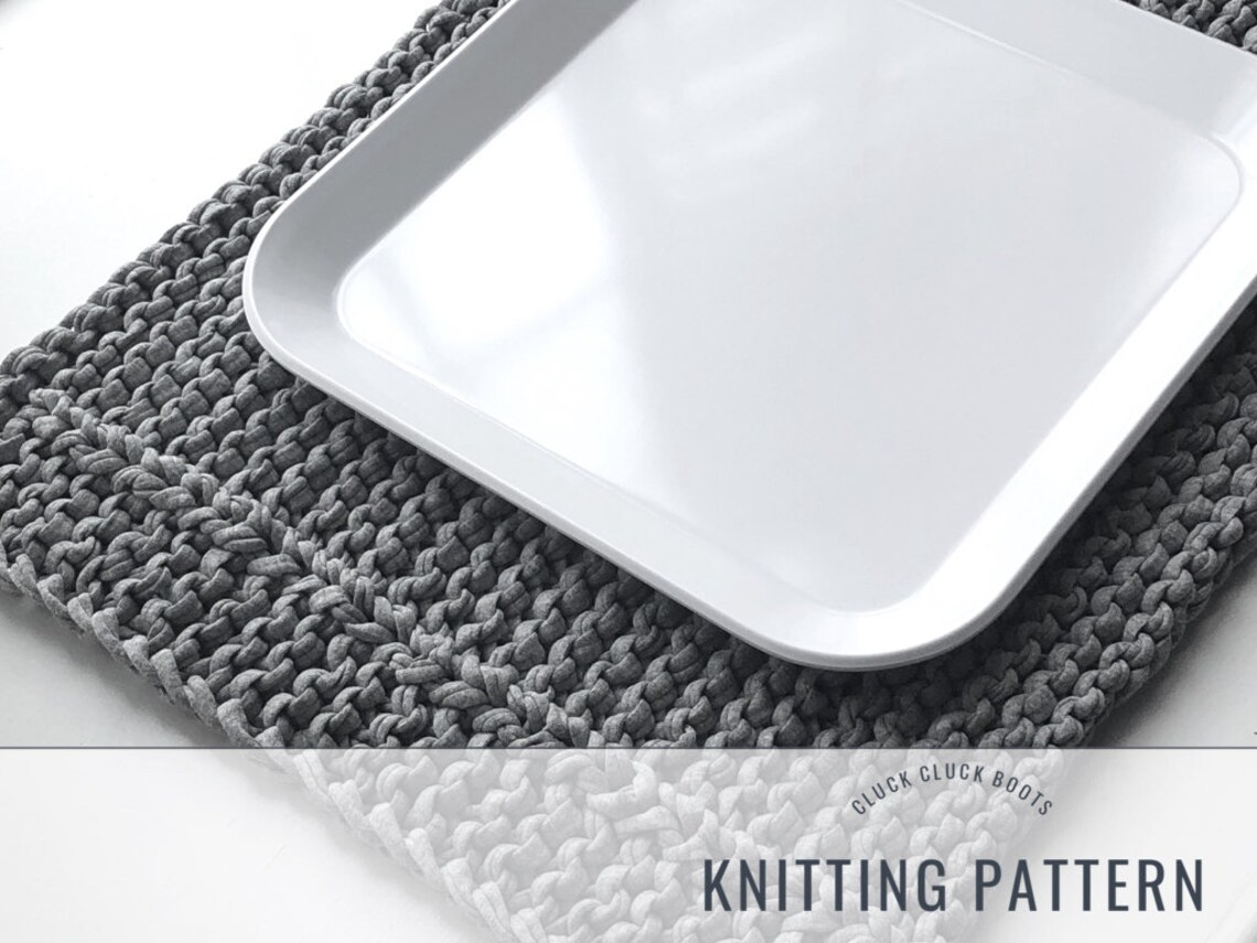 COTTAGE Placemats Knitting PATTERN | Square + Rectangle Placemats ...