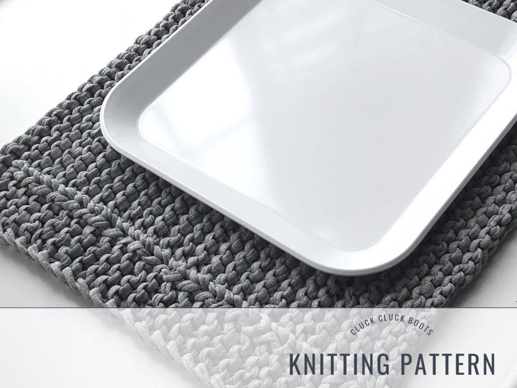 COTTAGE Placemats Knitting PATTERN | Square + Rectangle Placemats ...