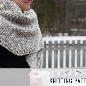 KITTRICK Blanket Wrap Knitting PATTERN | Knit Shawl | Easy Wrap ...